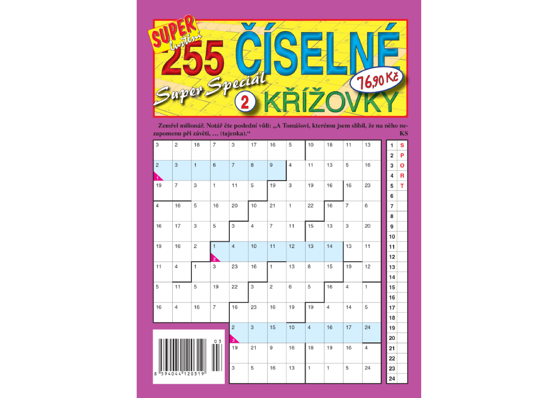 ČÍSELNÉ KŘÍŽOVKY SUPER SPECIÁL